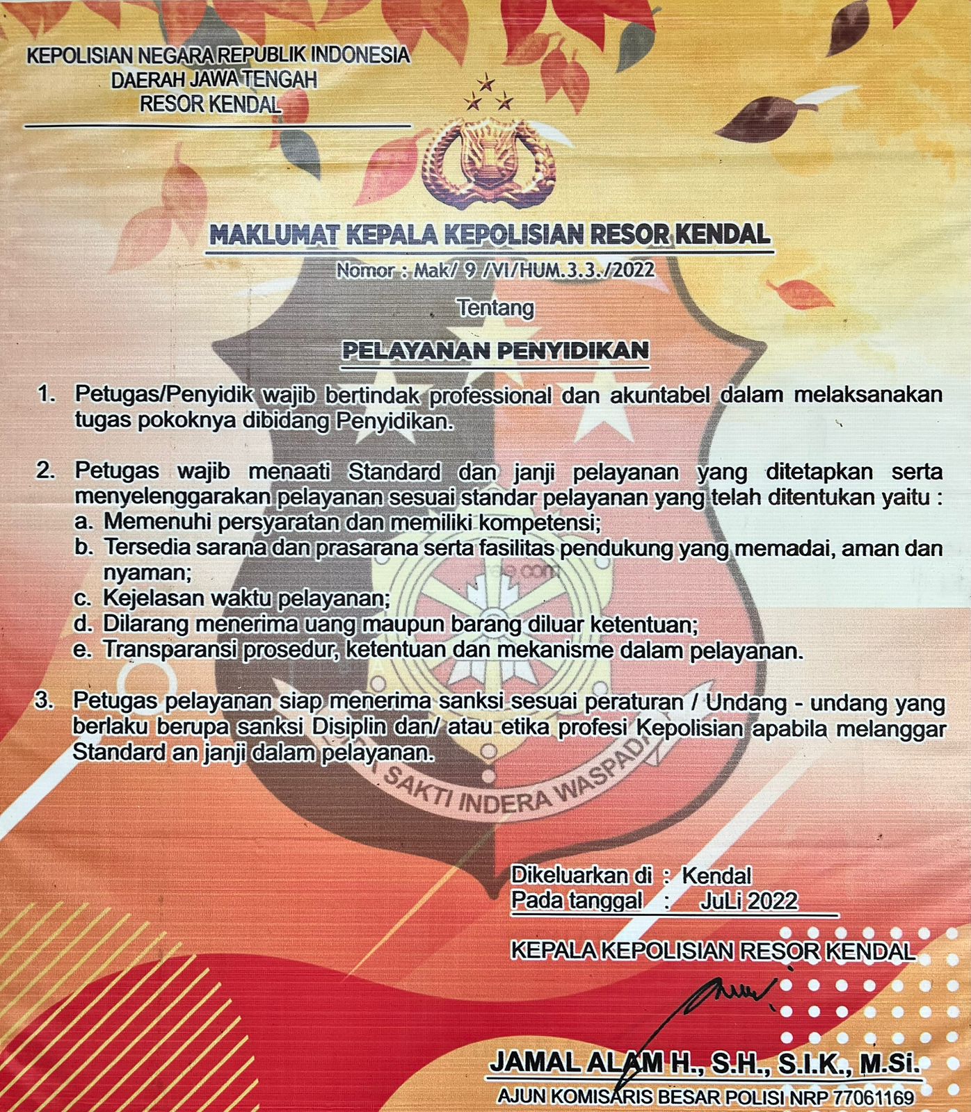 SAT RESKRIM – Polres Kendal